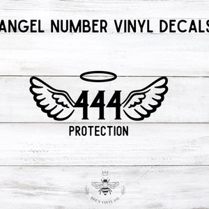 Angel Numbers Vinyl Decal - Choose Your Number, Color, and Size ...
