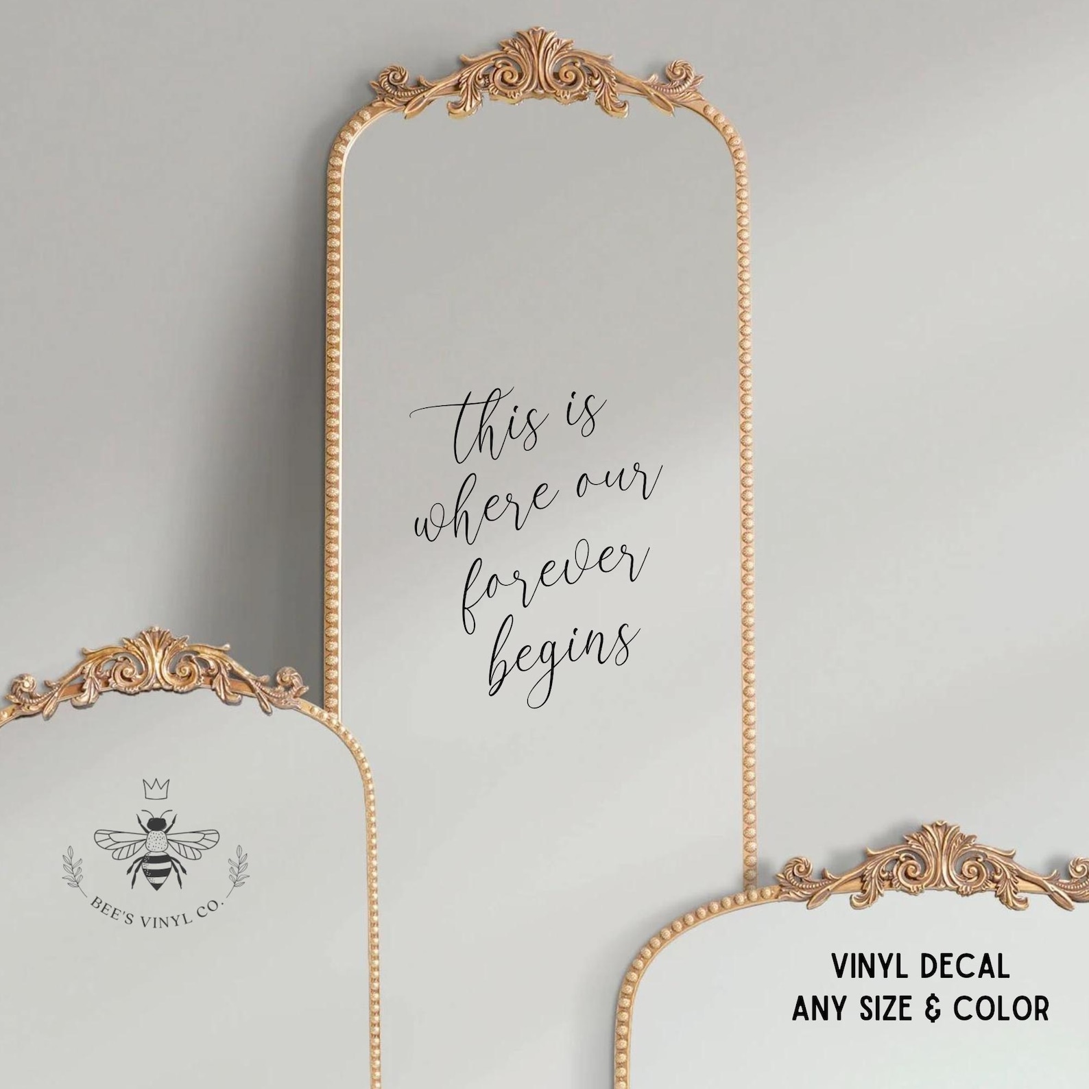 This is Where Our Forever Begins Vinyl Decal - Wedding Decal for ...