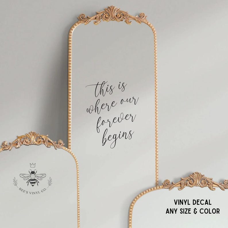 This is Where Our Forever Begins Vinyl Decal - Wedding Decal for ...