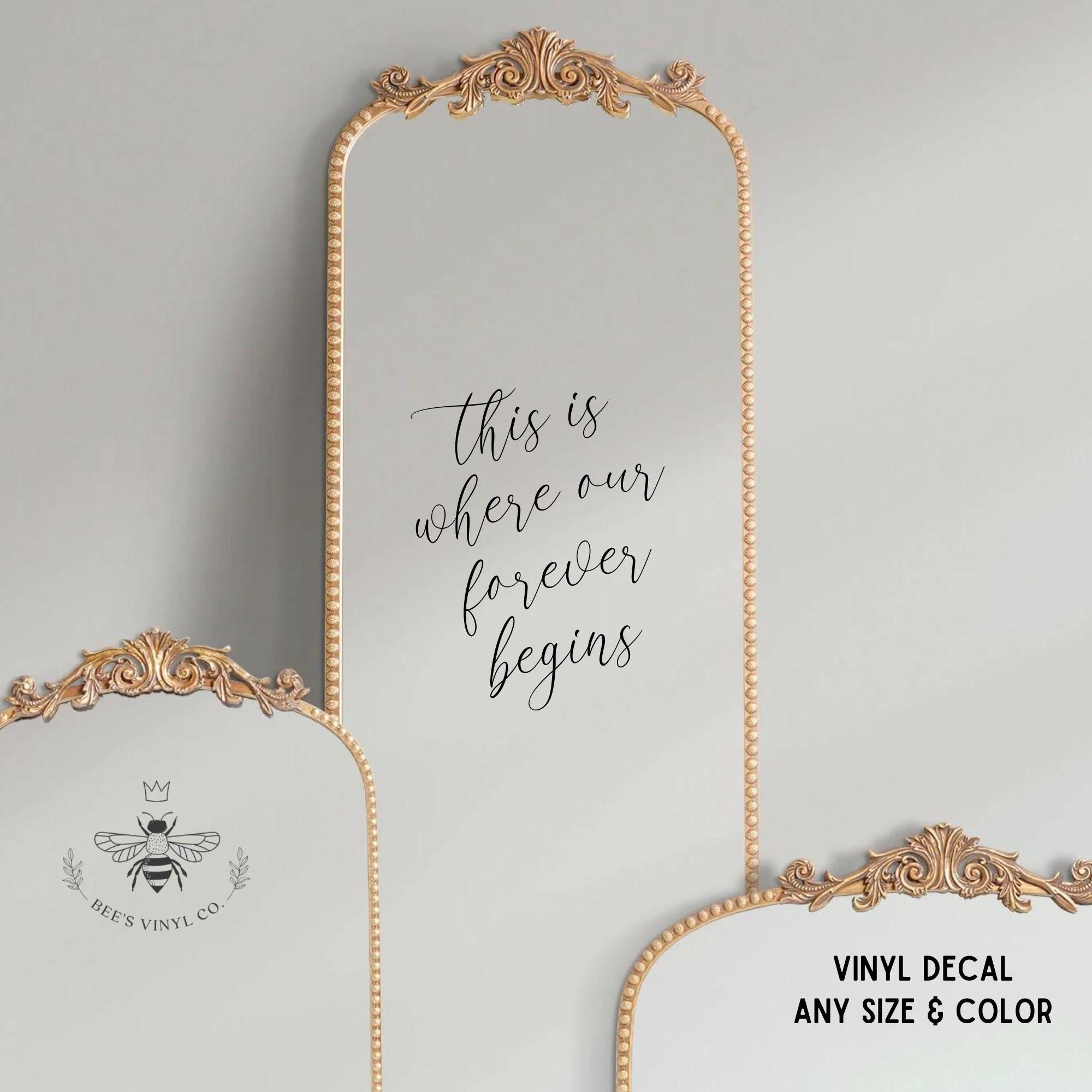 This is Where Our Forever Begins Vinyl Decal - Wedding Decal for ...