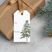 Watercolor Christmas Tree Printable Gift Tag for Christmas - Print at ...