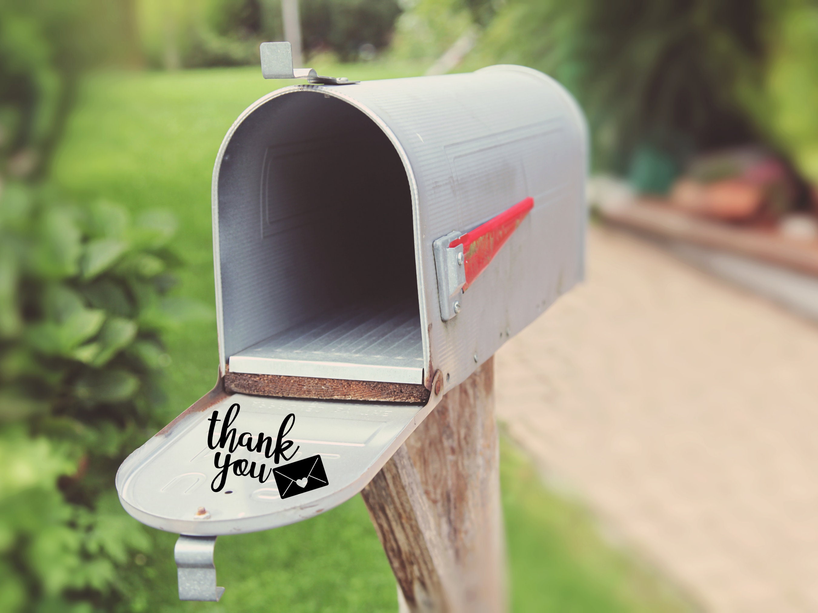 Mailbox Decal Thank You Decal for Mailbox Mail - Etsy