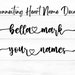Connecting Heart Name Decal - Valentine's Day Names, Personalized Heart ...