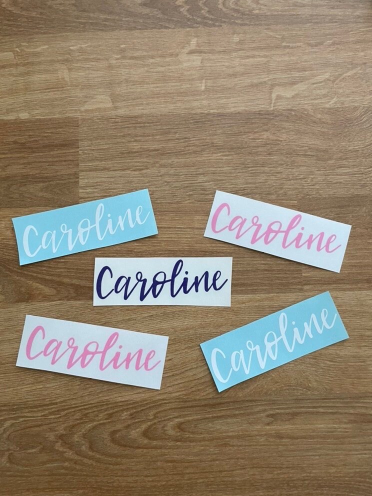Custom Vinyl Text Decal Choose Your Font Size Color Vinyl - Etsy Canada