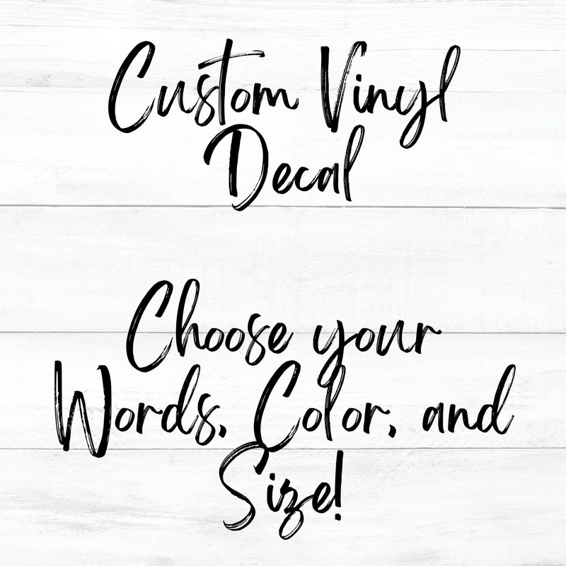 Vinyl Decal - Etsy