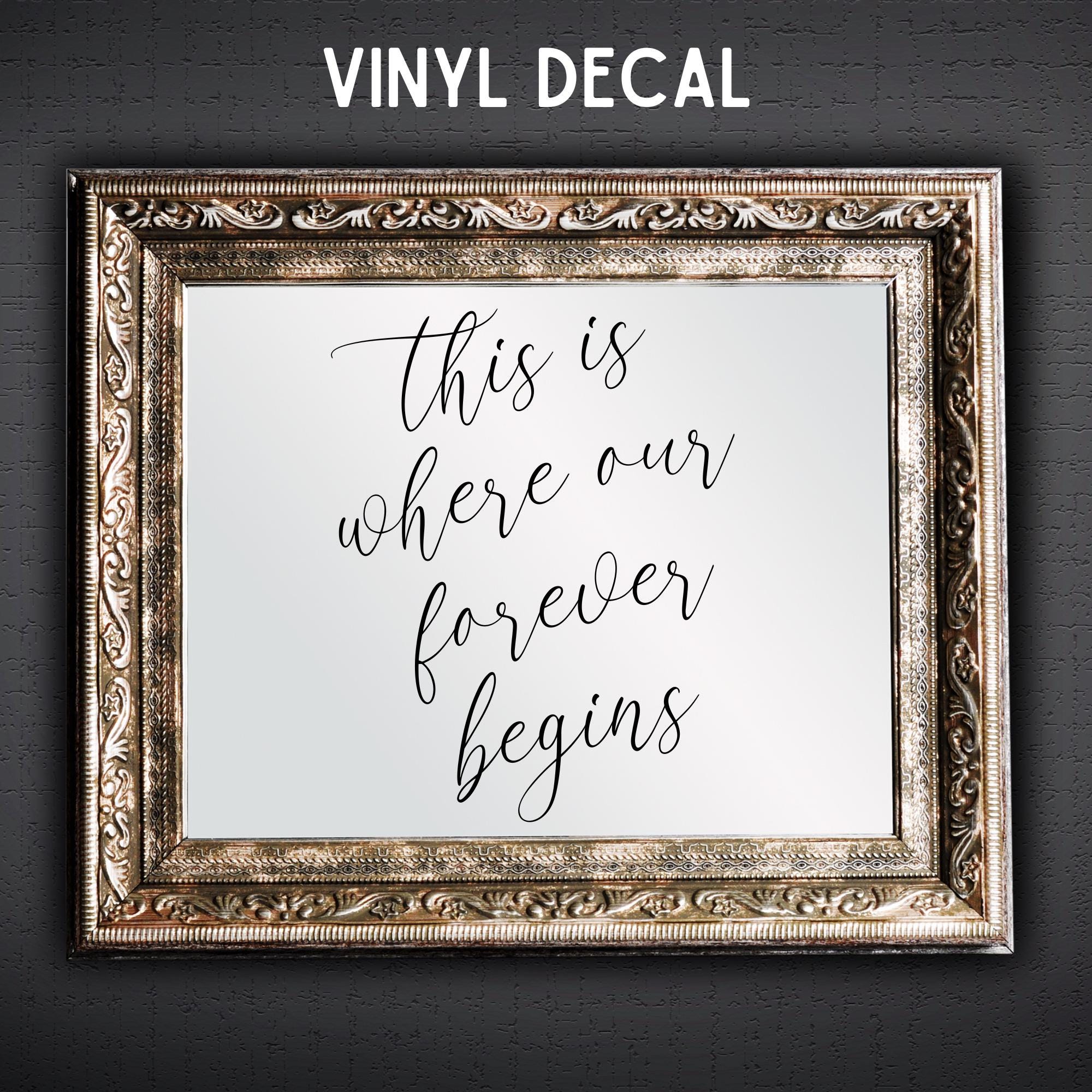 This is Where Our Forever Begins Vinyl Decal - Wedding Decal for ...