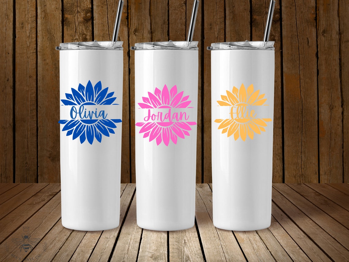 Flower Name Decal Flower Sticker for Tumblers Laptops - Etsy