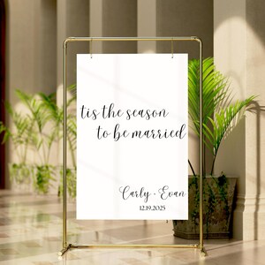 Custom Decal for Weddings - Tis the Season to Be Married Mirror Decal ...