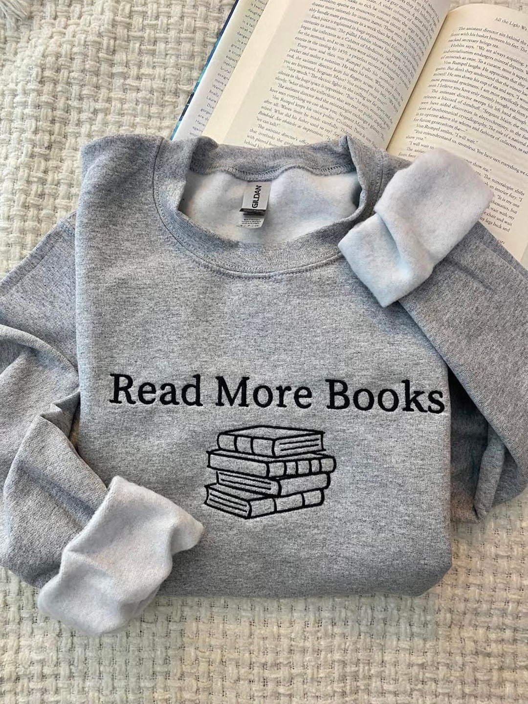 Read More Books Sweatshirt Embroidered, Bookish Sweatshirt,book Lover ...