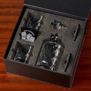 Hand-cut Decanter + Glass Set | Custom Decanter Set | Decanter Set Gift ...