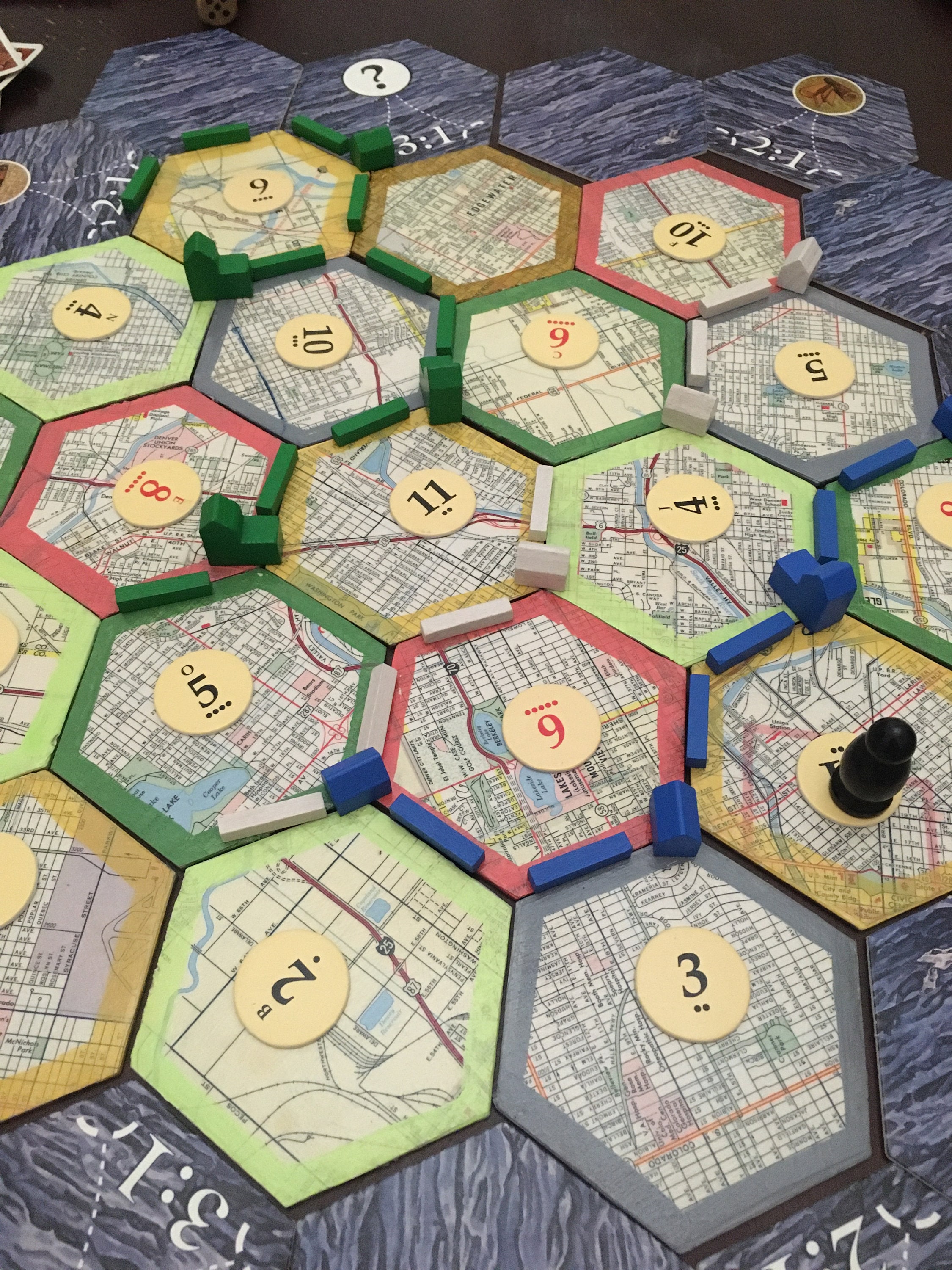 Custom Board Game Map Hexagons -- Play Your Favorite Game With Pieces ...