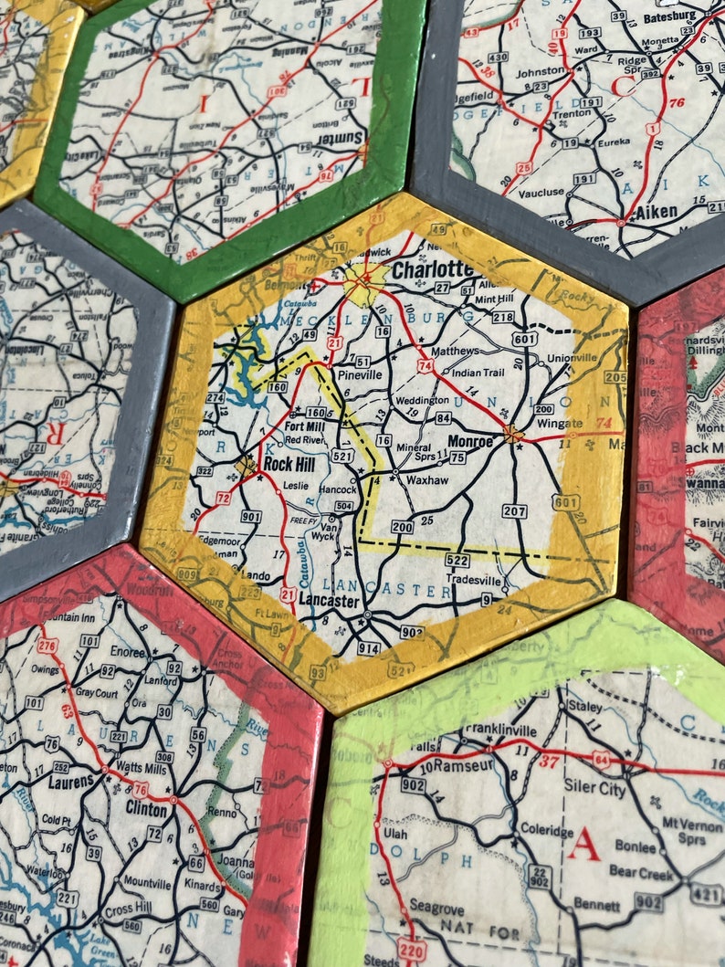 Custom Board Game Map Hexagons -- Play Your Favorite Game With Pieces ...