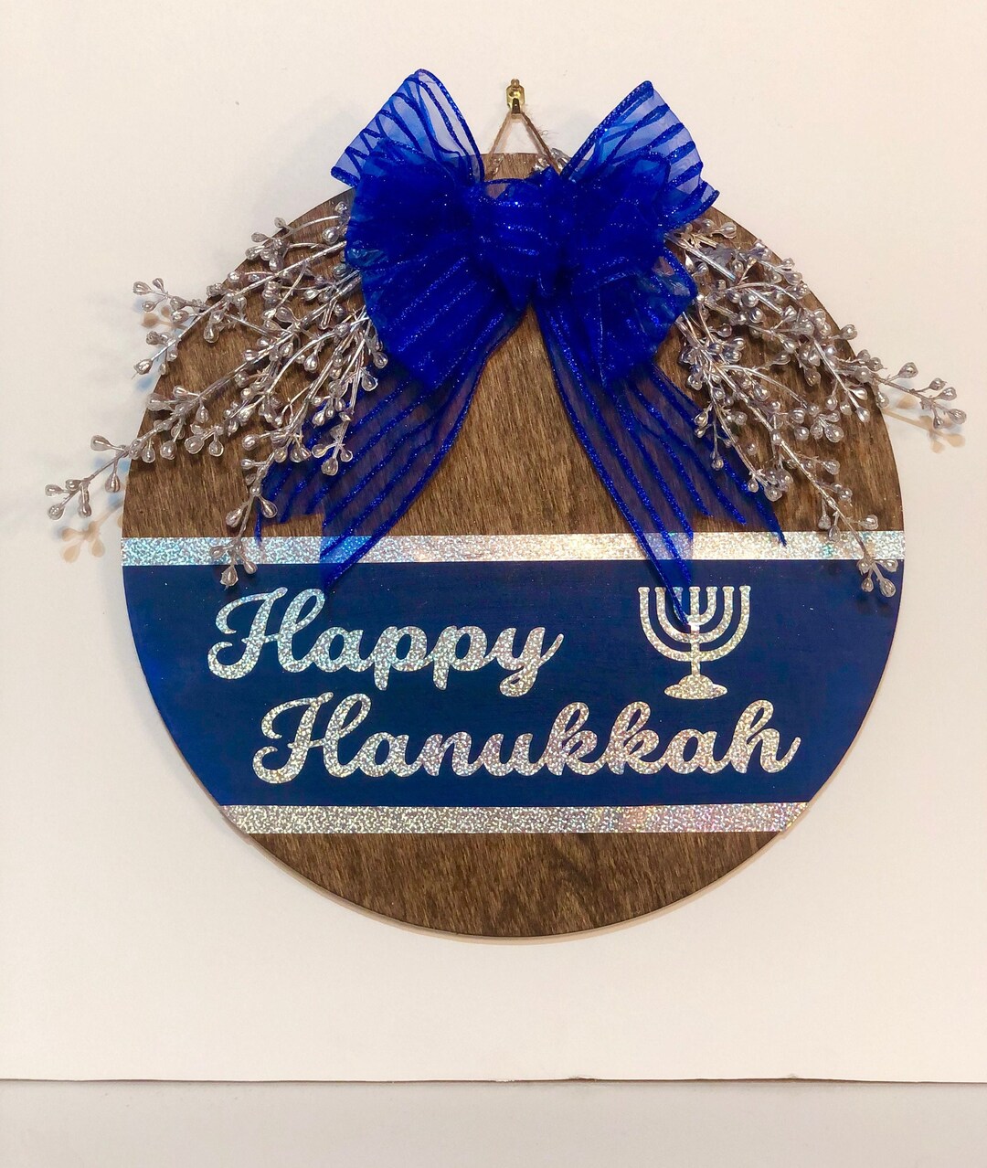 Hanukkah Wood Sign | Hanukkah Front Door Decor | Happy Hanukkah ...