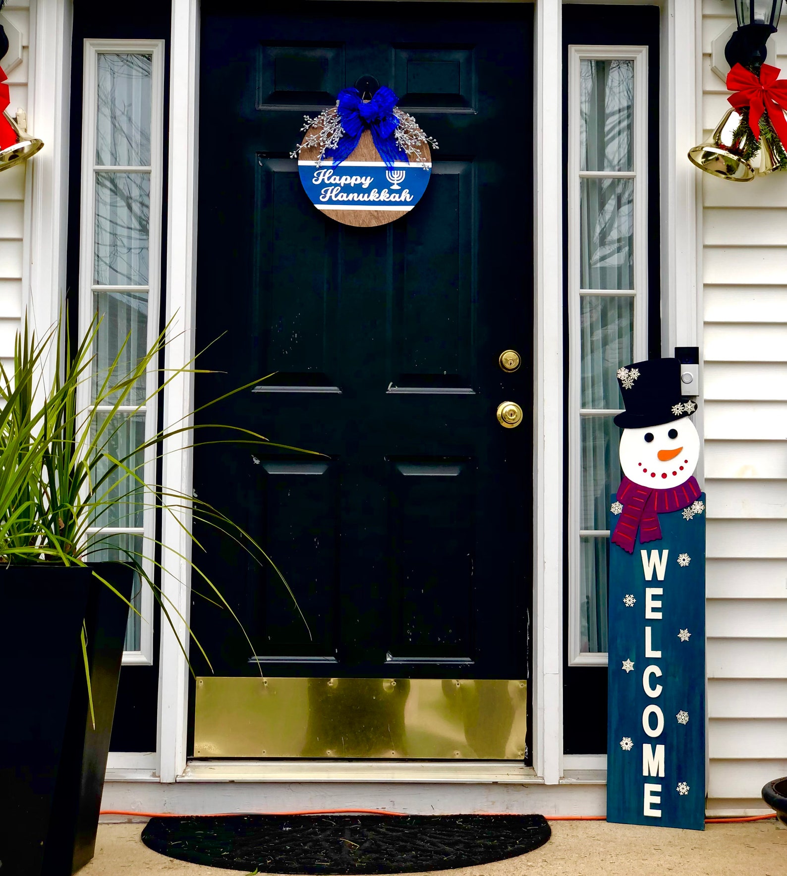Winter Porch Sign | Snowman Porch Sign | Outdoor Winter Welcome Sign ...
