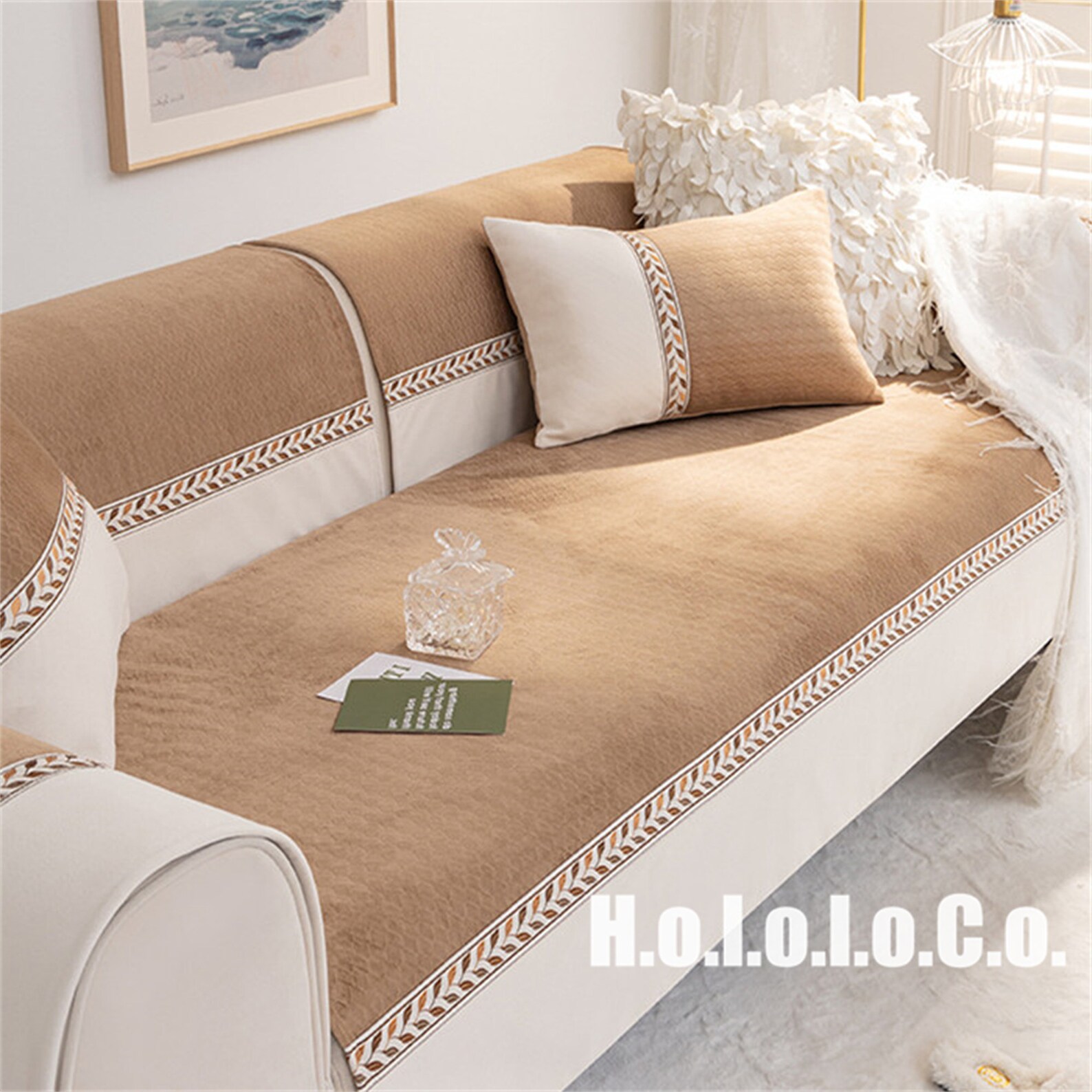 Soft Plush Sofa Coversoft Minimalist Non-slip Washable - Etsy