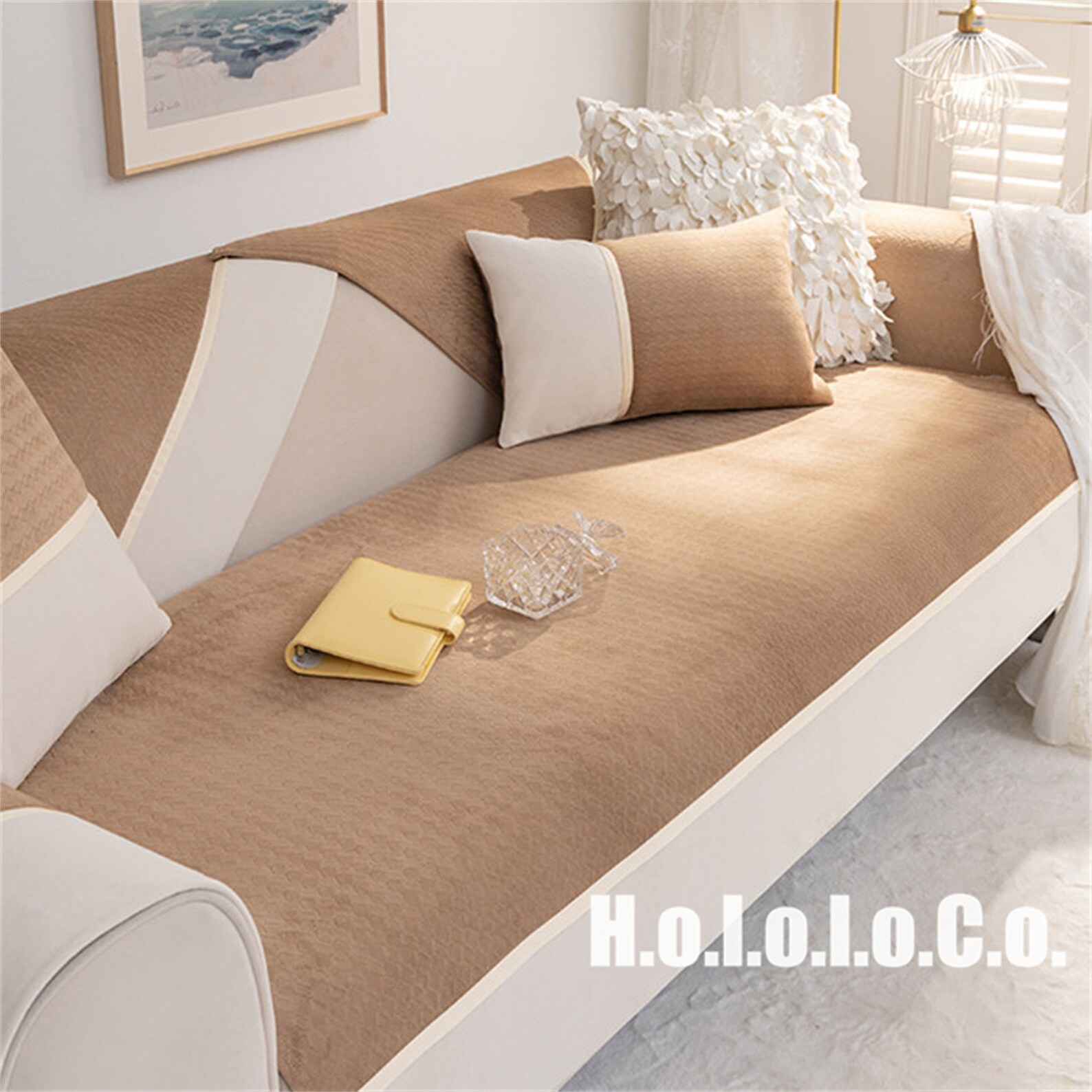 Soft Plush Sofa Coversoft Minimalist Non-slip Washable - Etsy