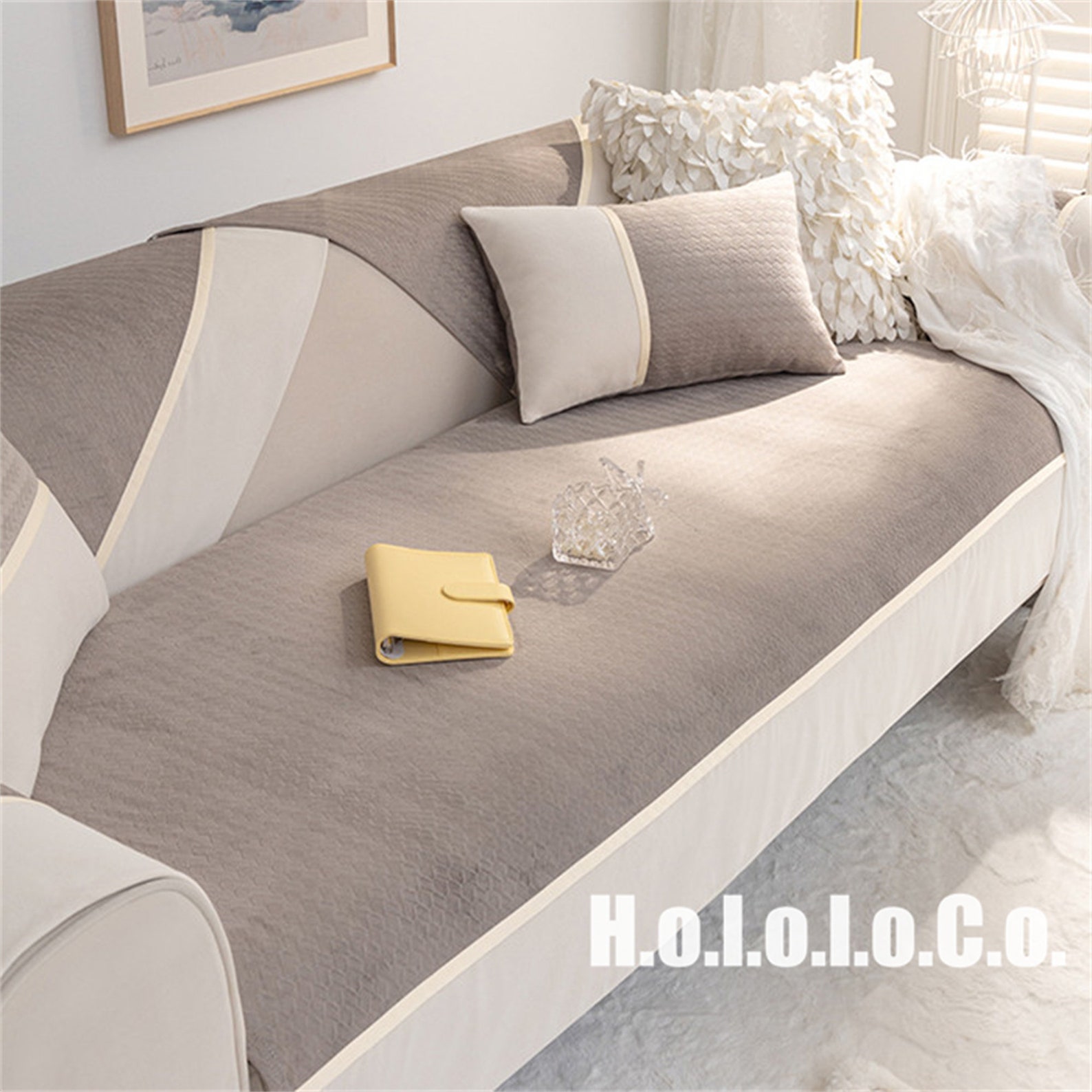 Soft Plush Sofa Coversoft Minimalist Non-slip Washable - Etsy