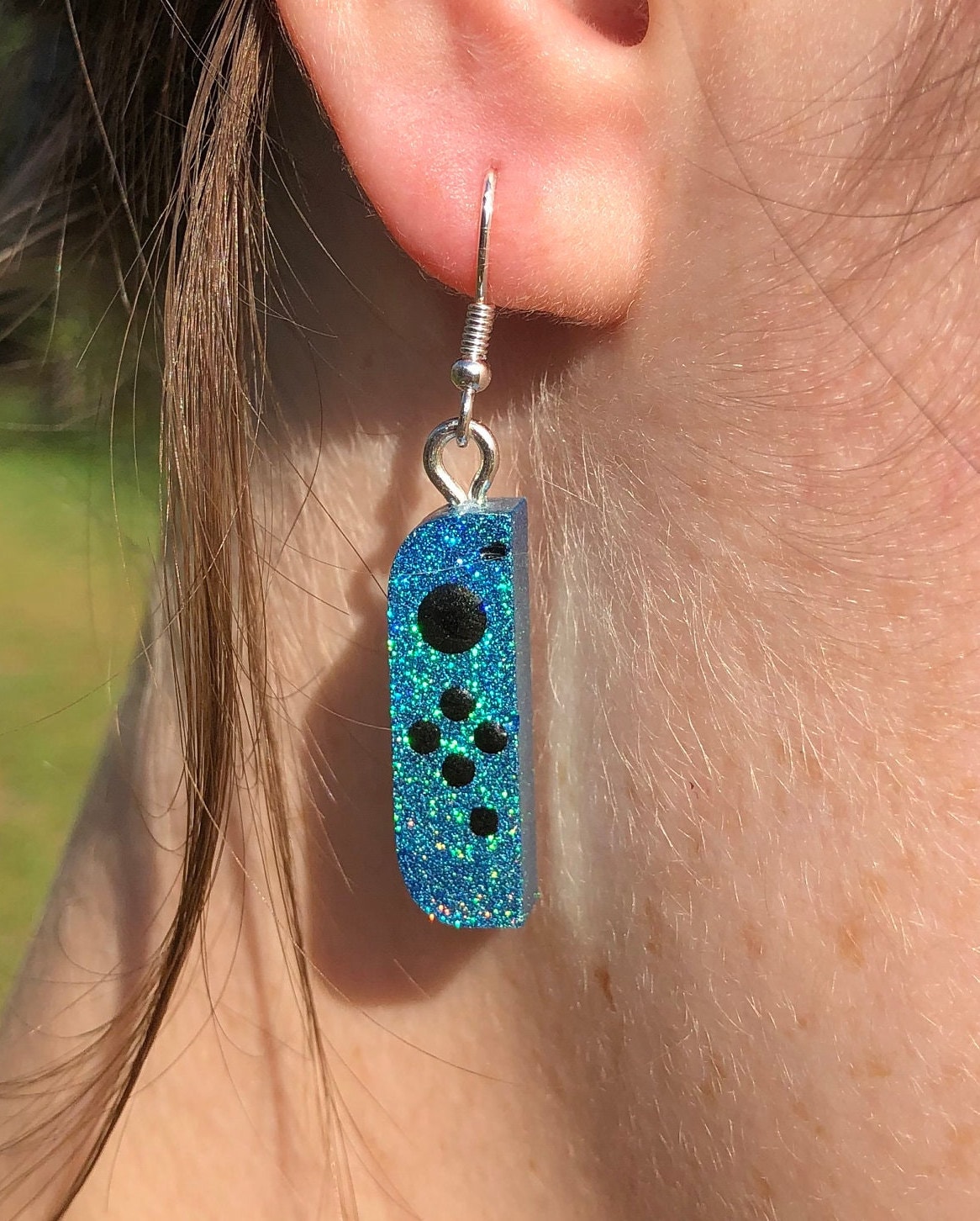 Holographic Red/blue Game Controller Earrings - Etsy