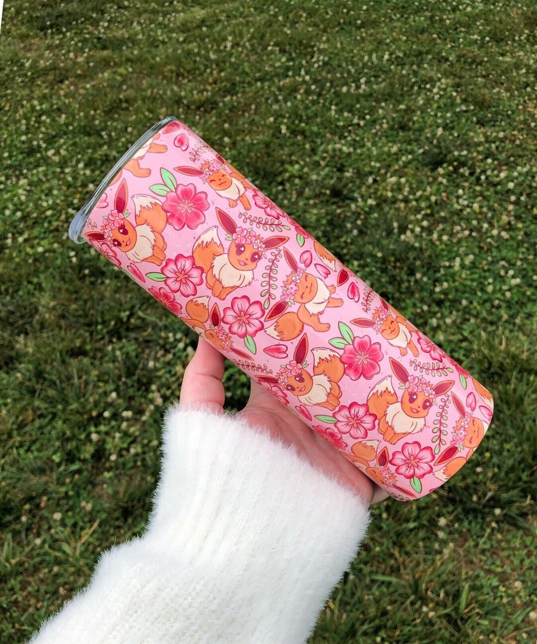 Poke Cherry Blossom Sakura Stainless Steel Tumbler - Etsy