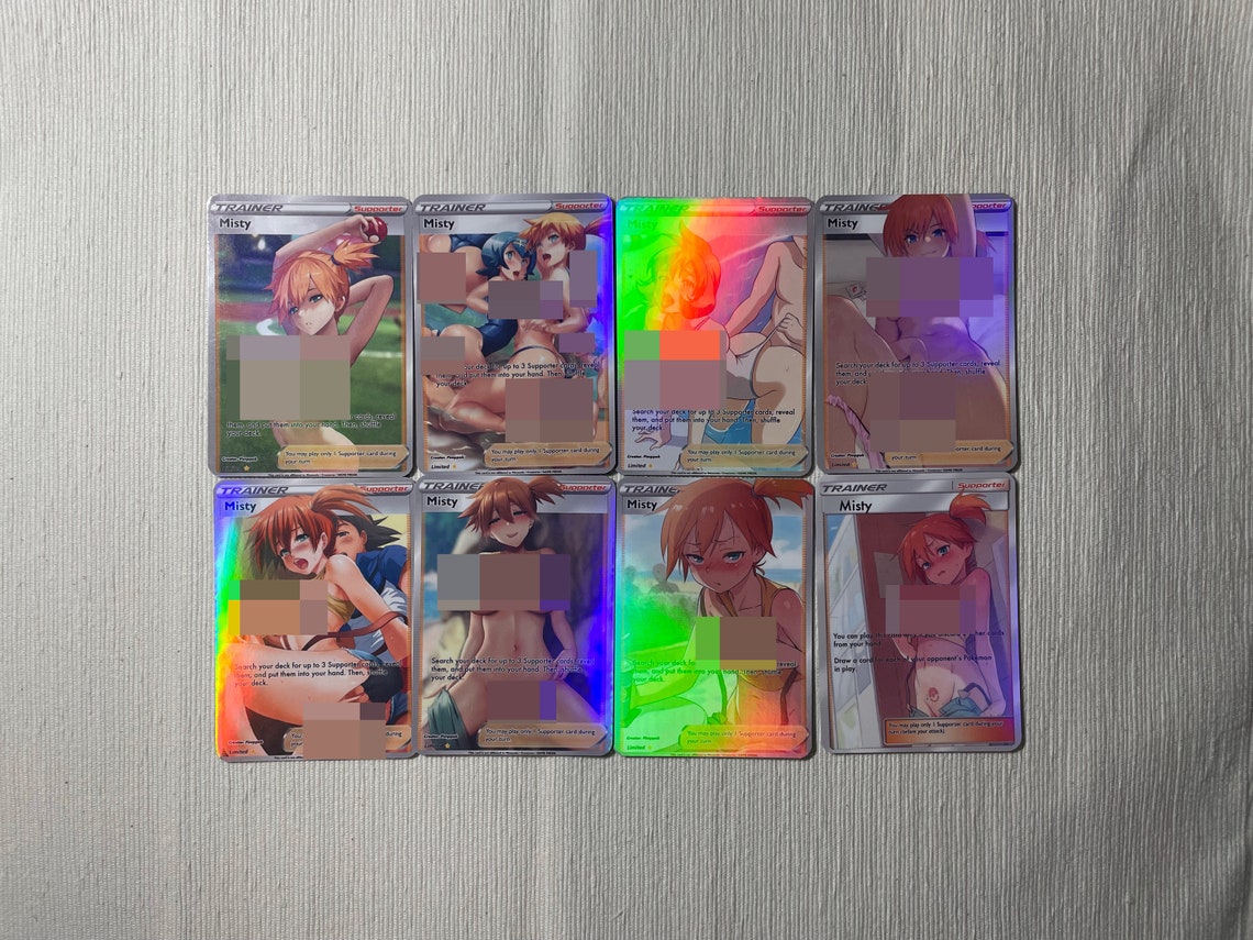Misty Custom Sexy Pokemon Card Proxy Fan Card Orica Tcg Hentai Etsy Uk