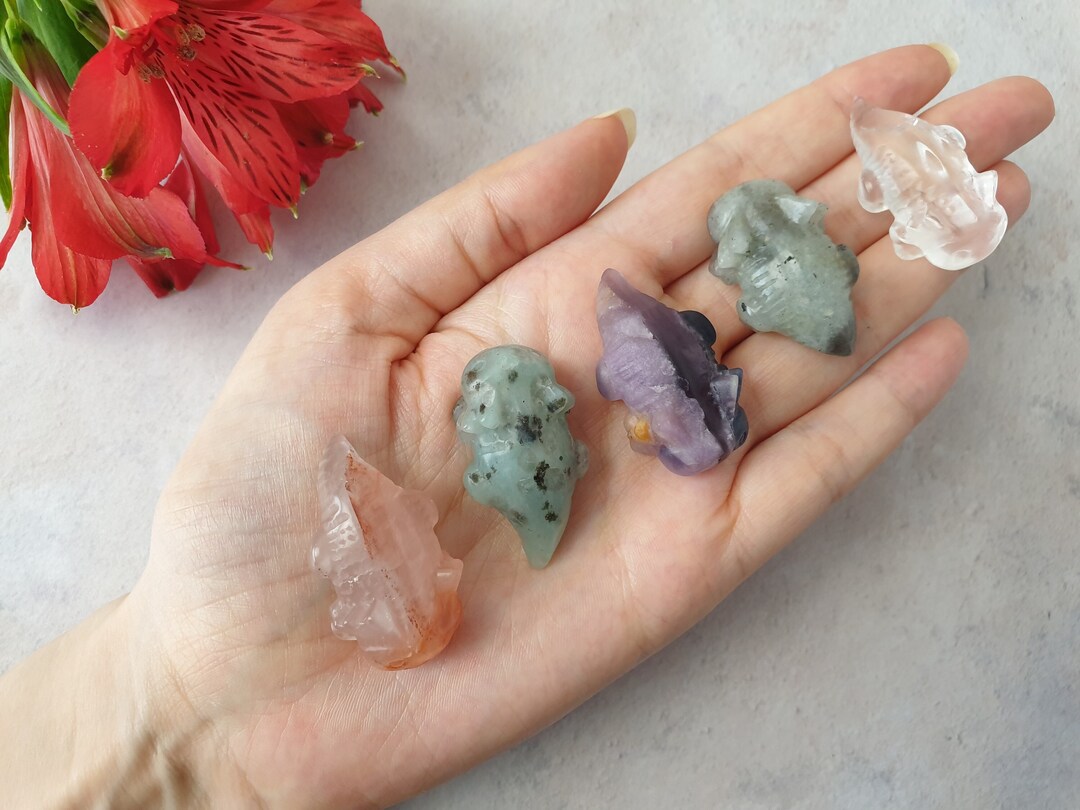 One Assorted Mini Axolotl Carved Crystal Gifts & Stocking - Etsy Australia