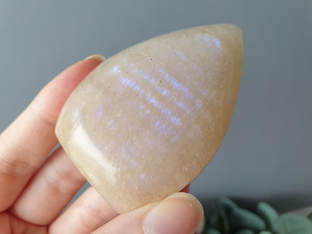Flashy Blue Moonstone Freeform 15 White Moonstone Crystal Freeform ...