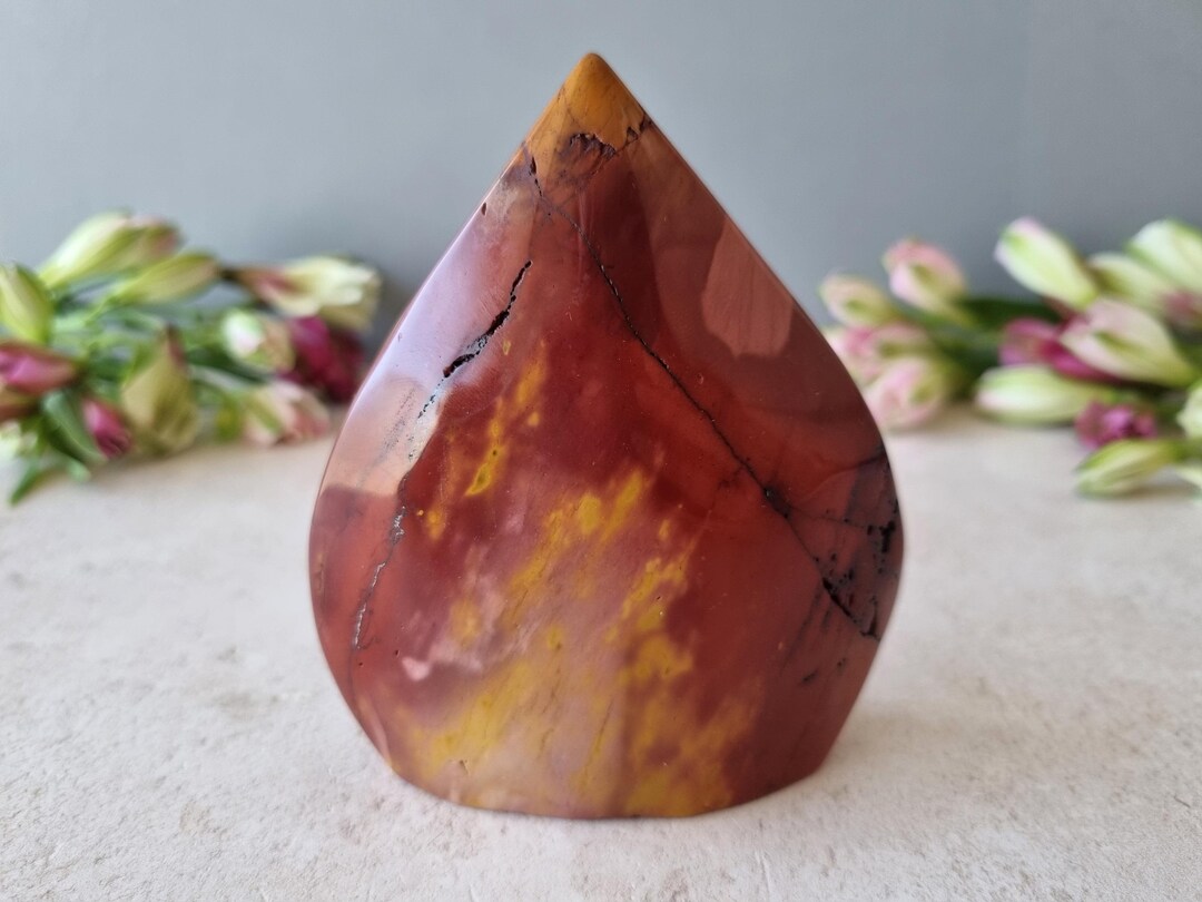 Colourful Mookaite Freeform (1) | Yellow and Red Mookaite Crystal ...
