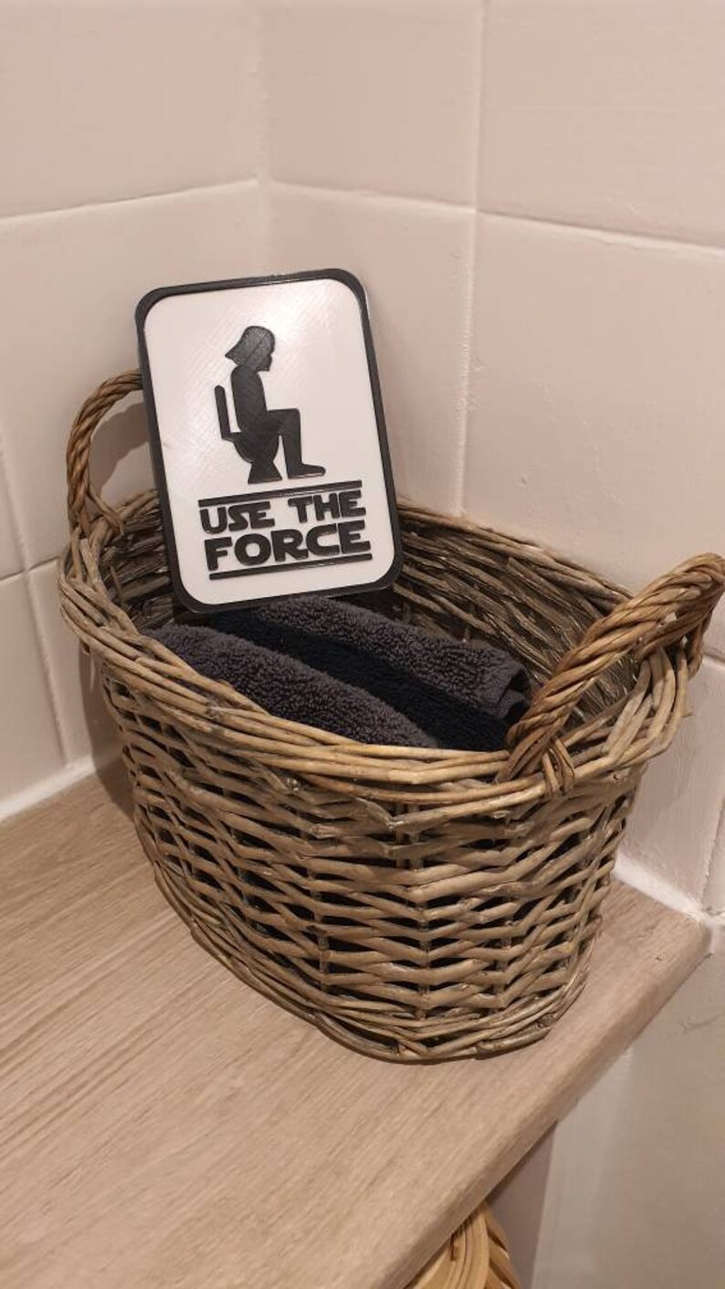 Star Wars Darth Vader Use the Force Toilet Sign Gaming - Etsy
