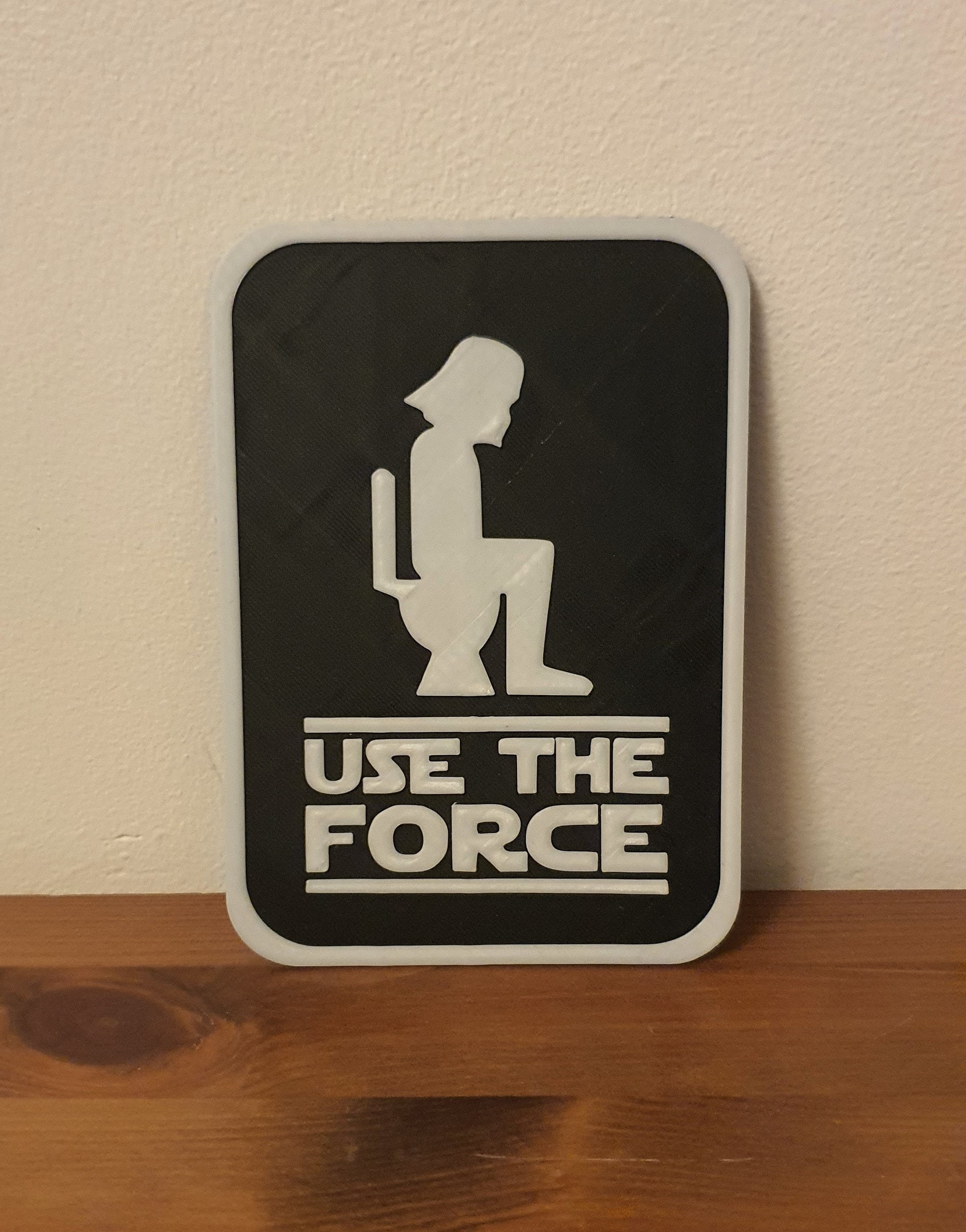 Star Wars Darth Vader Use the Force Toilet Sign Gaming - Etsy UK