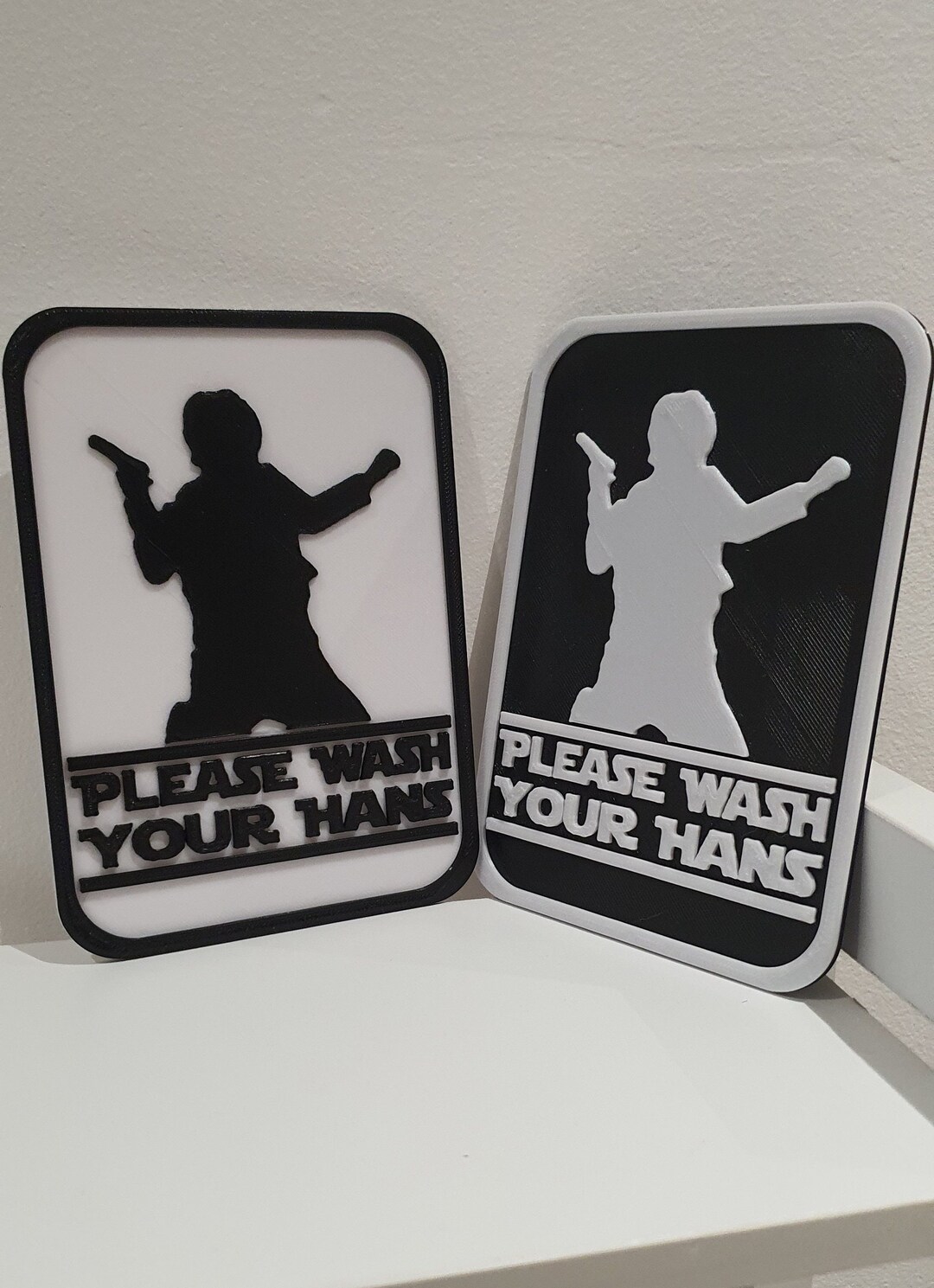 Star Wars | Please Wash Your Hans Bathroom Sign | Han Solo | Gaming ...
