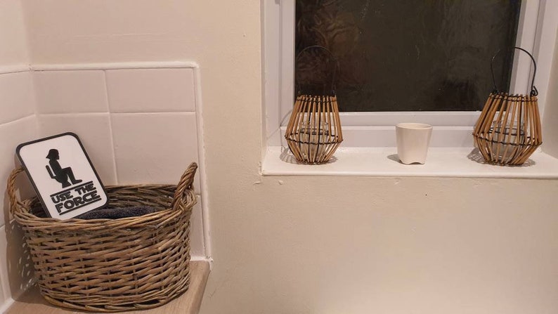 Star Wars Darth Vader Use the Force Toilet Sign Gaming - Etsy