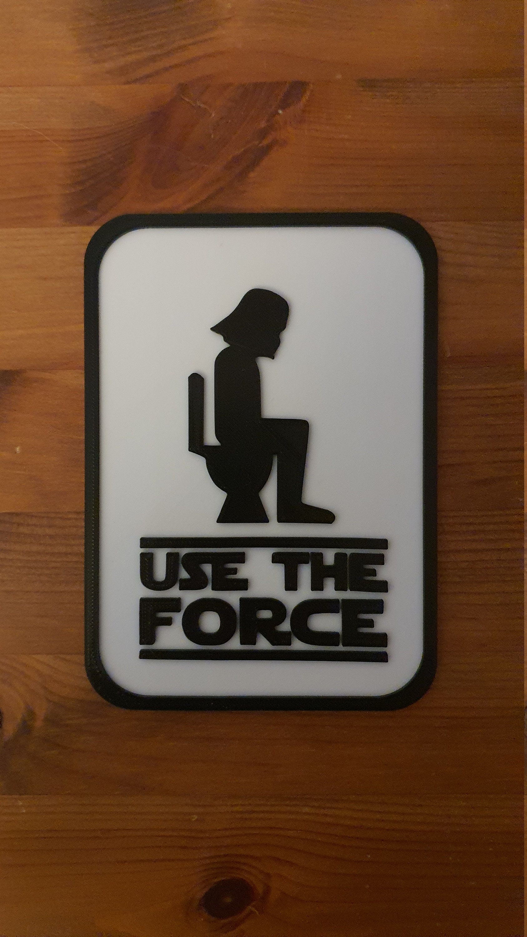 Star Wars Darth Vader Use the Force Toilet Sign Gaming - Etsy UK