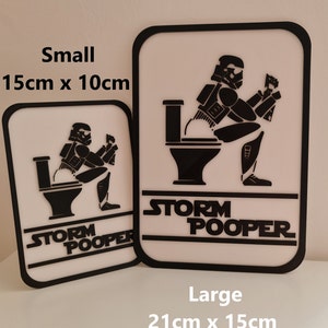 Stormtrooper Toilet Sign: Star Wars Bathroom Décor, 3D Printed - Etsy UK