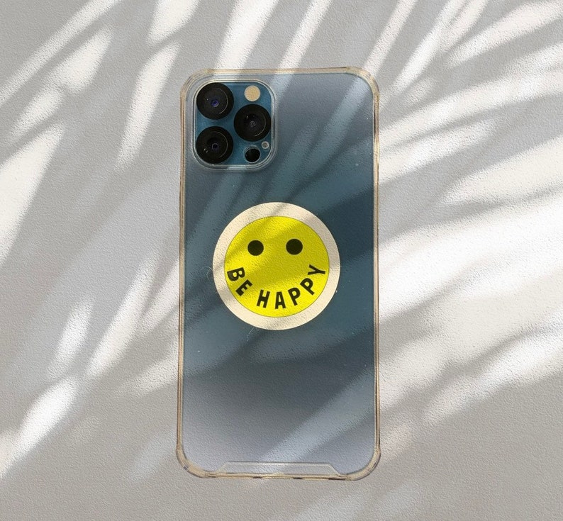 Be Happy Sticker, Smiley Sticker, Trendy Stickers, Laptop Sticker ...