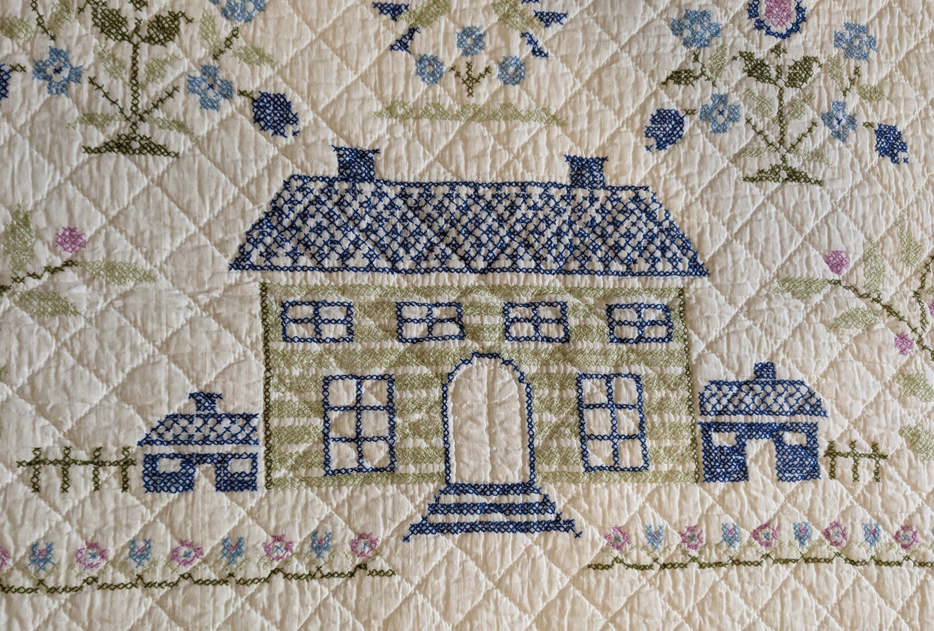 Home Sweet Home Cross Stitch Sampler Quilt - Etsy