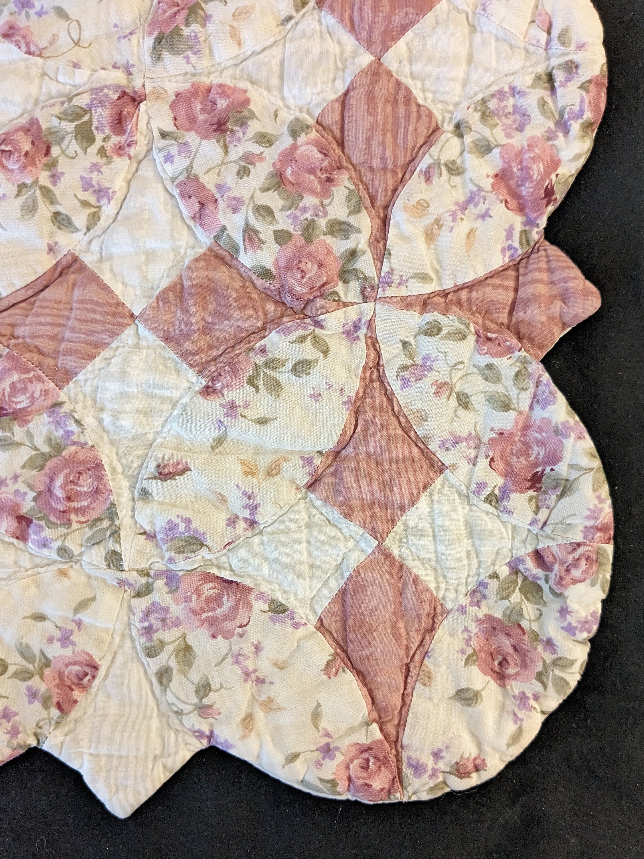 Rose Border Quilt - Etsy