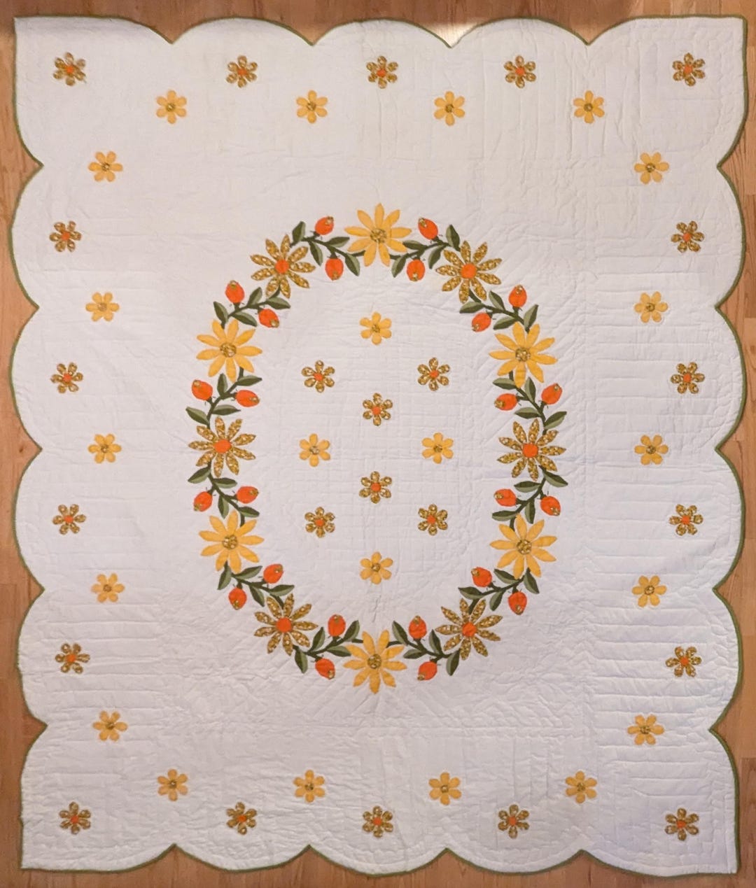 Calico Daisy Quilt - Etsy