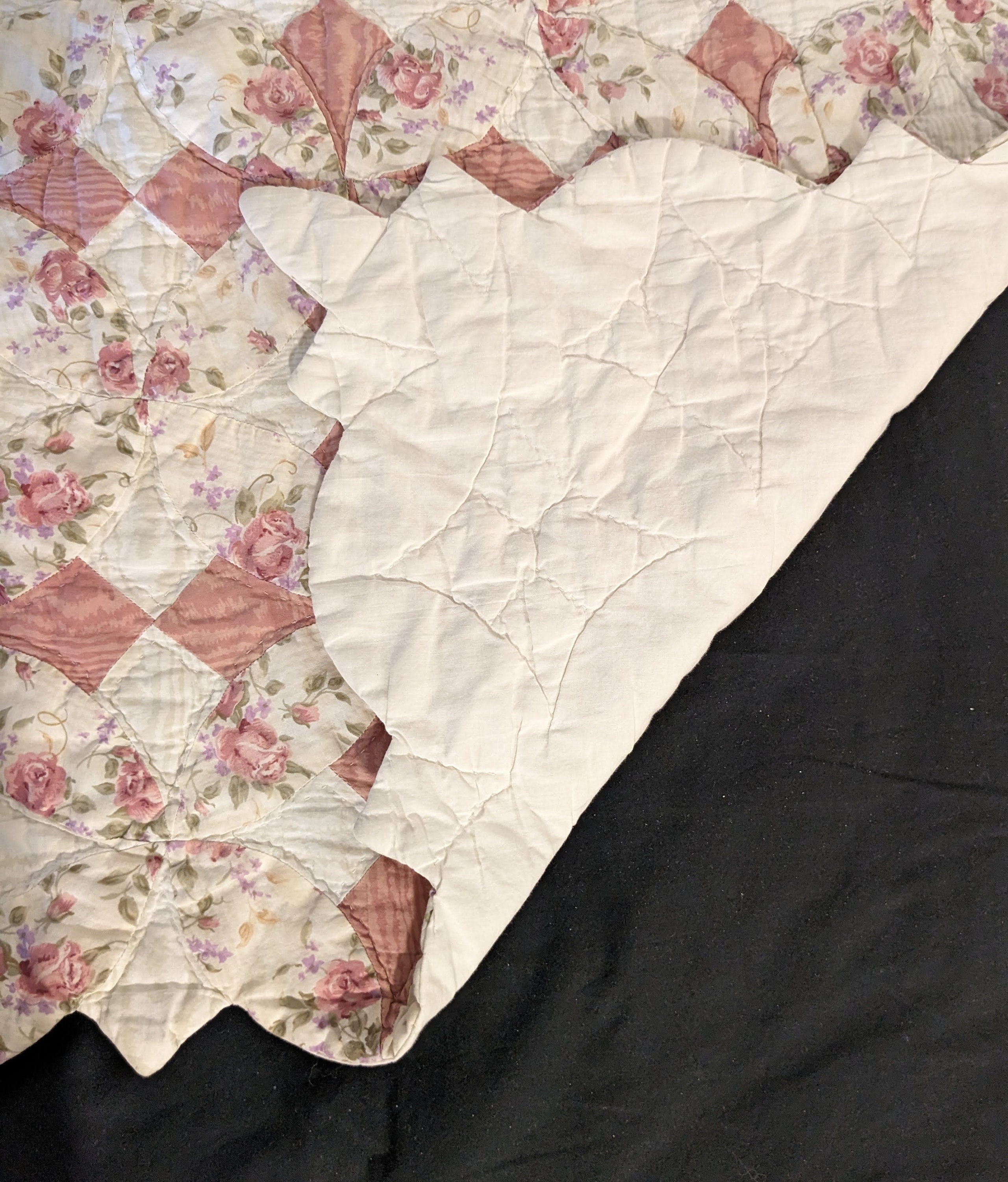 Rose Border Quilt - Etsy