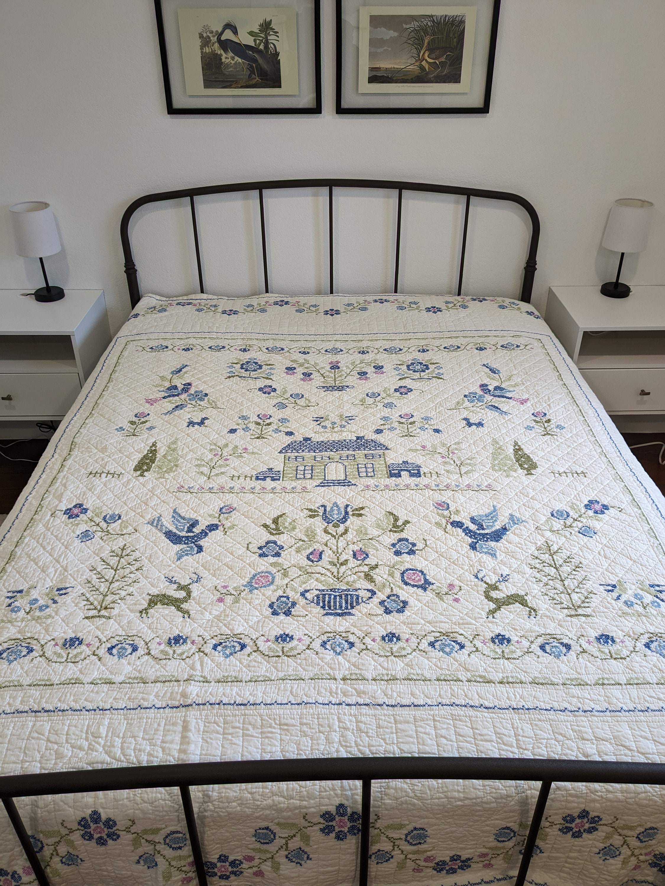 Home Sweet Home Cross Stitch Sampler Quilt - Etsy