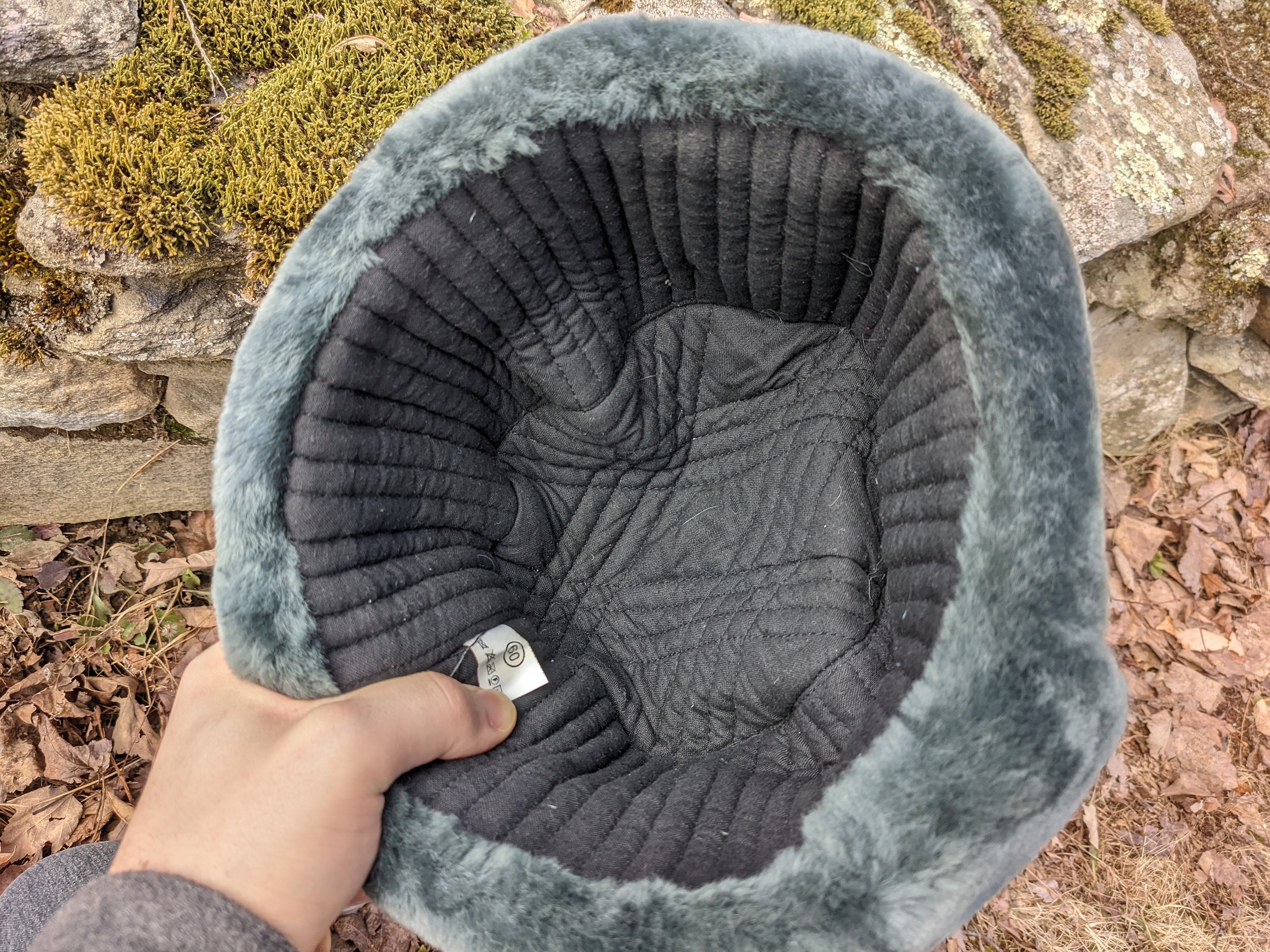 Authentic Gray/blue Ukrainian Ushanka Fur and Wool Hat Warm - Etsy