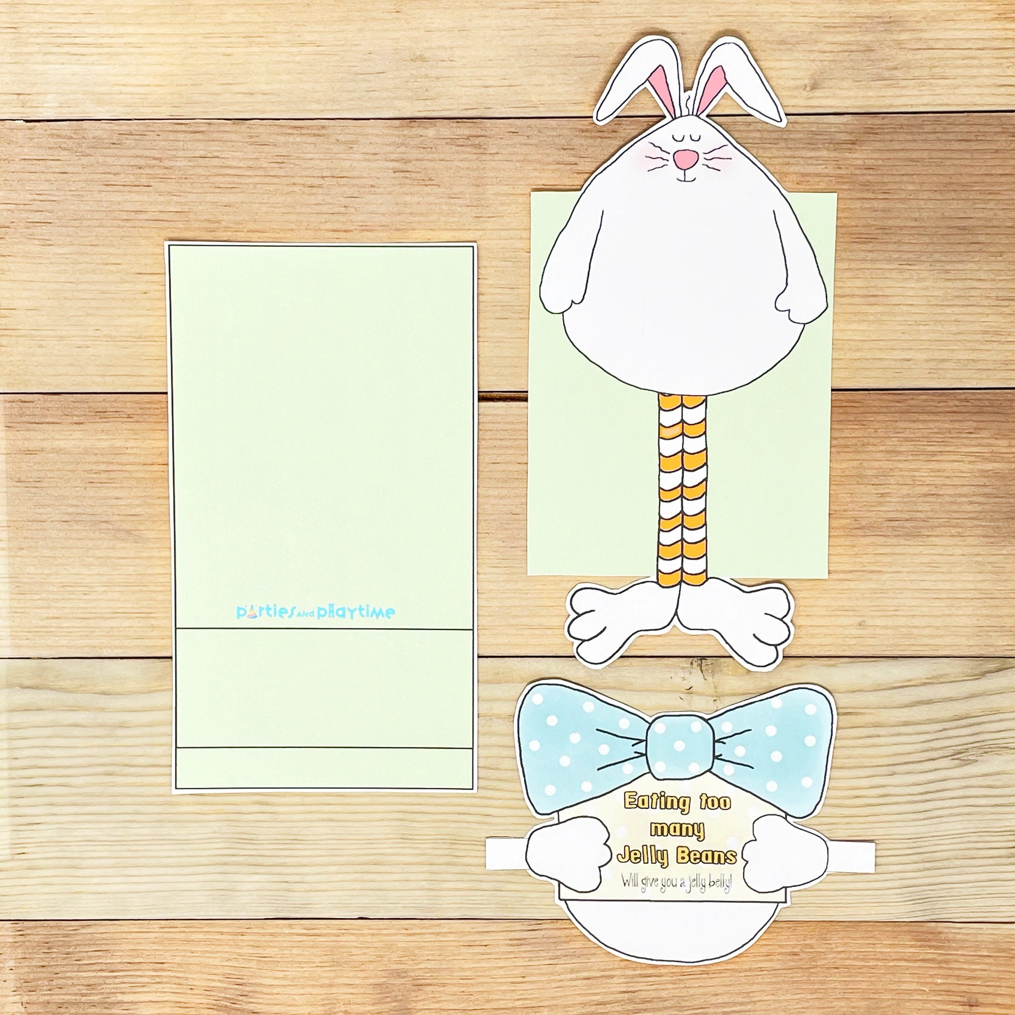 PRINTABLE Easter Treat Holder jelly Belly Bunny printable Easter Party ...