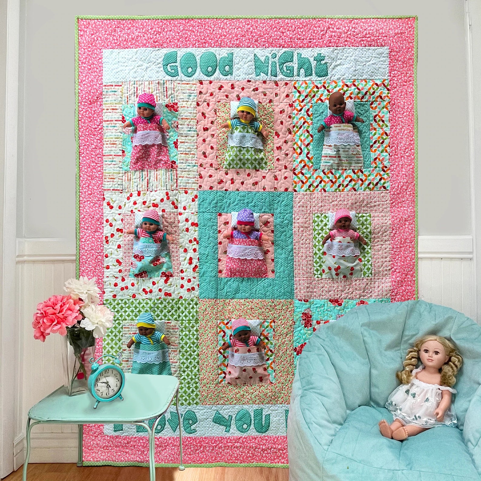 Baby Dolls Kid's Quilt Pattern good Night Baby - Etsy
