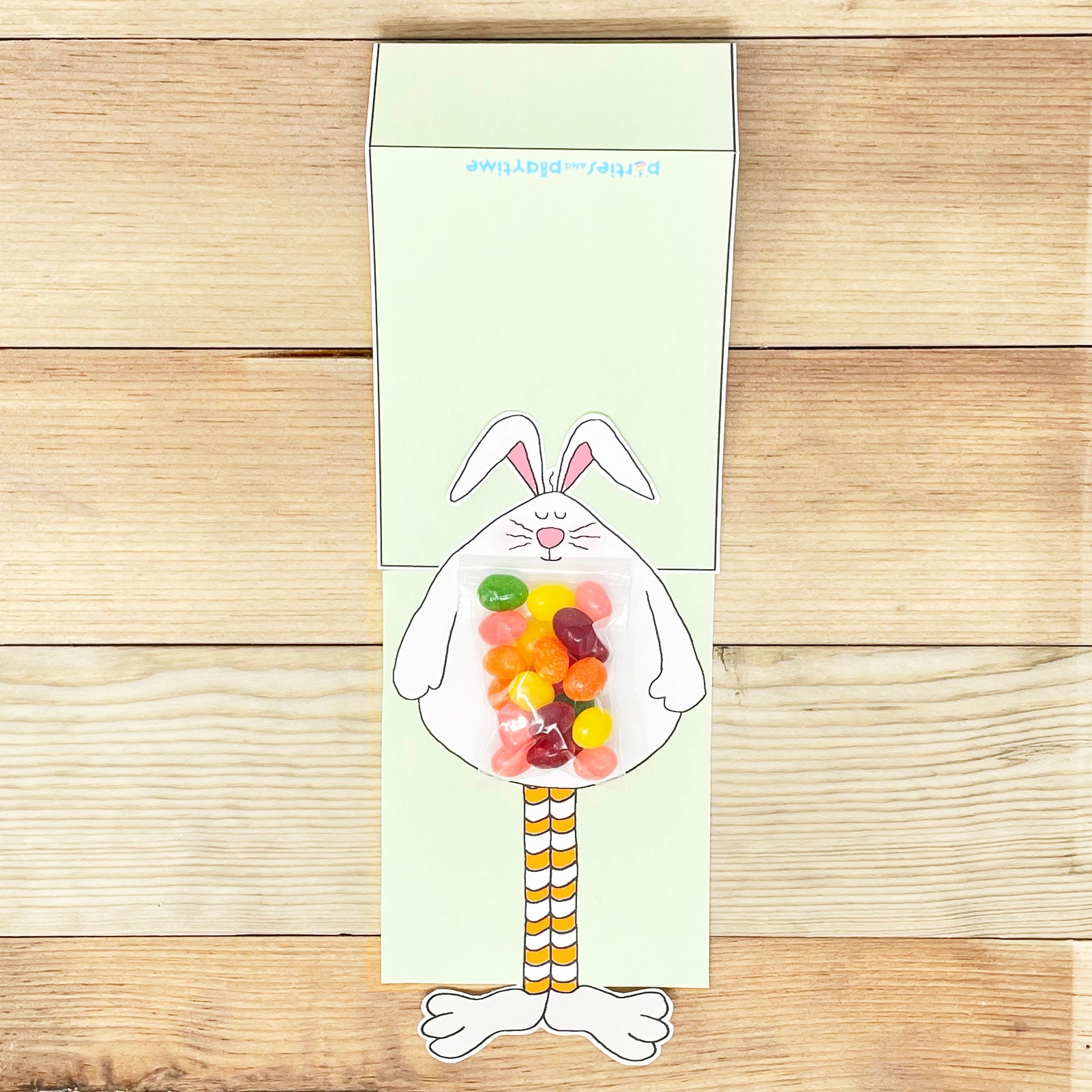 PRINTABLE Easter Treat Holder jelly Belly Bunny printable Easter Party ...