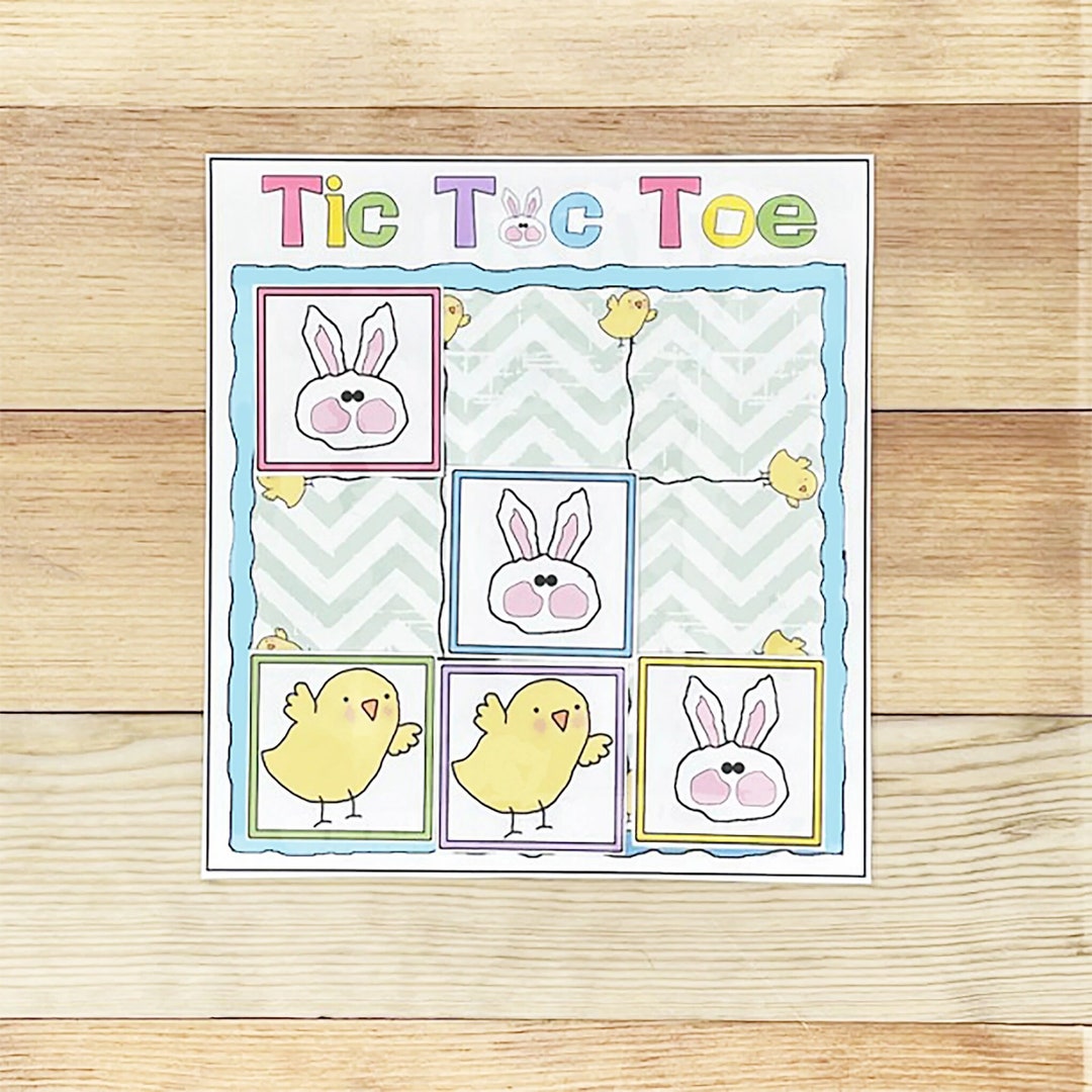 PRINTABLE Easter Game "tic Tac Toe" (printable Easter Activity for Kids ...