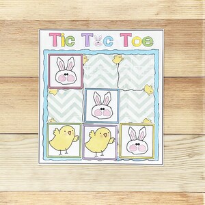 PRINTABLE Easter Game "tic Tac Toe" (printable Easter Activity for Kids ...