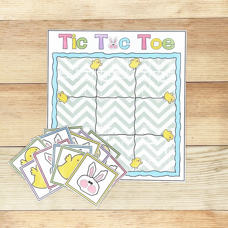 PRINTABLE Easter Game "tic Tac Toe" (printable Easter Activity for Kids ...