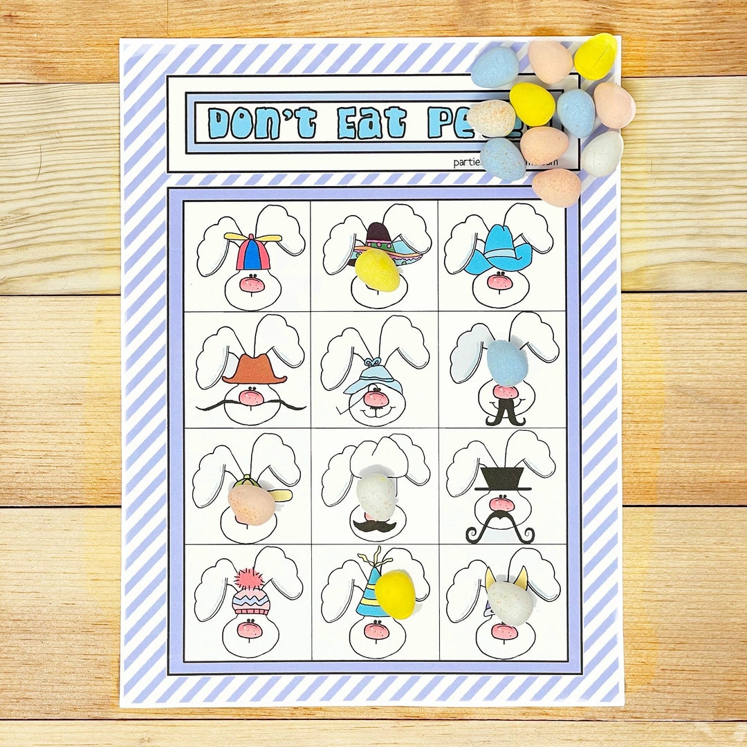 PRINTABLE Easter Game "don't Eat Peter!" (printable Easter Activity for ...