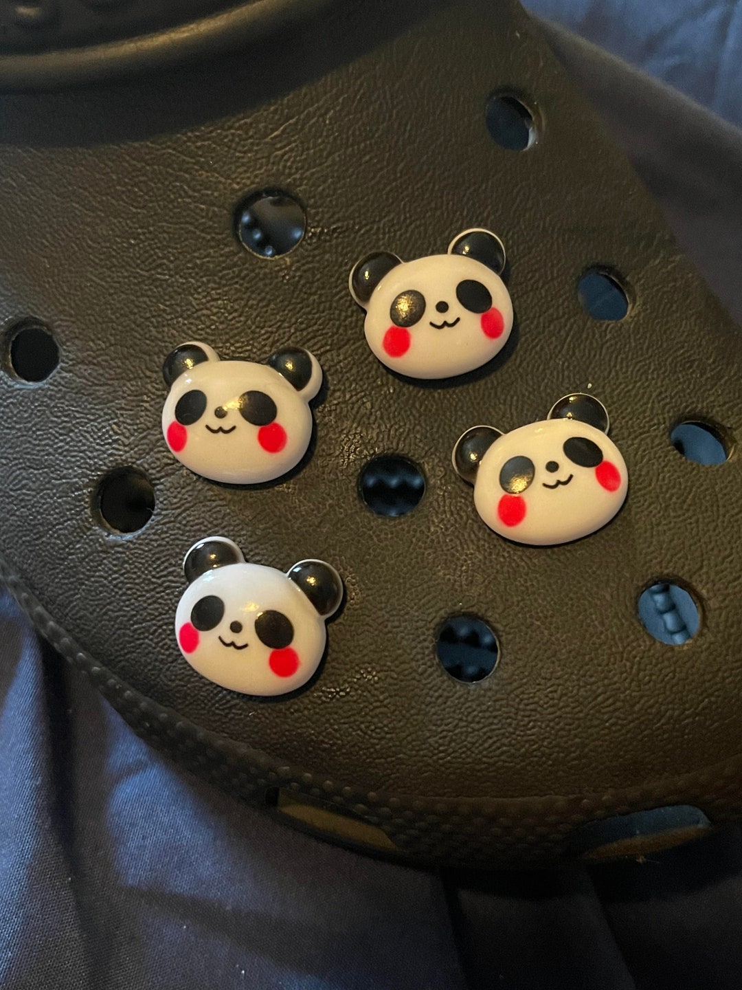 Handmade Panda Bear Croc Charm - Etsy