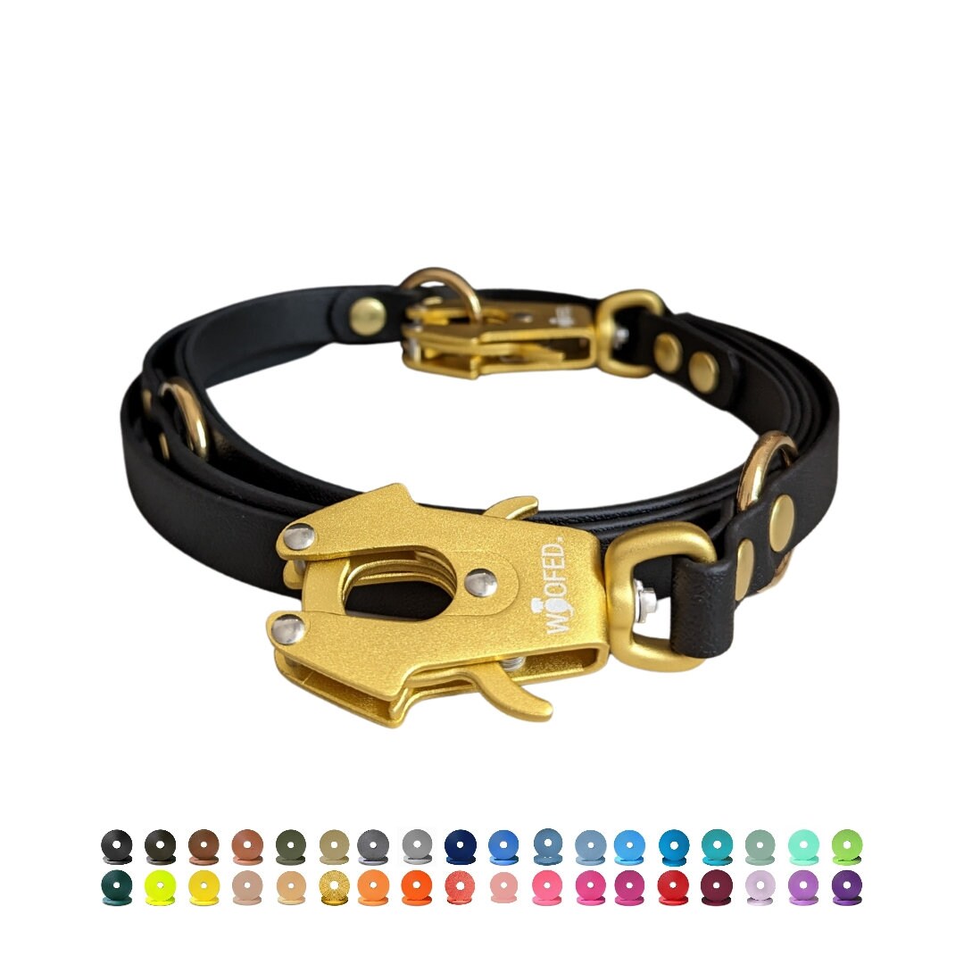 Tactical Biothane Dog Leash With Frog Carabiner Particularly Safe High ...