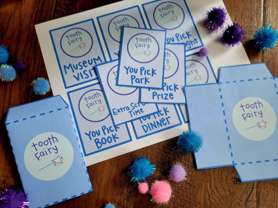 Tooth Fairy Printable Envelope for Under Pillow With BONUS Printable ...